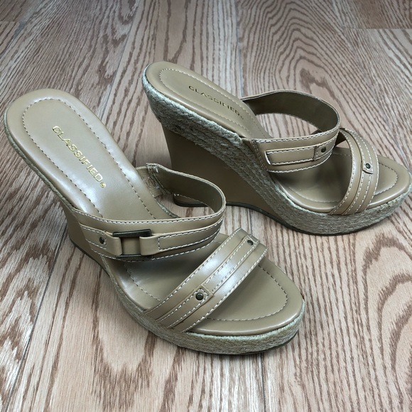 Classified | Shoes | Nwt Classified Tan Blond Heel Sandal With Open Toe ...